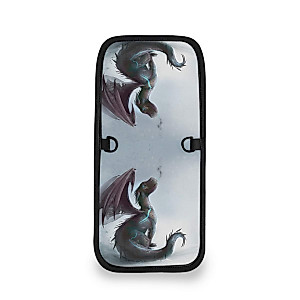 ALAZA Cute Dragon Winter Snow Small Crossbody Wallet Purse Cell Phone Bag Rfid Passport Holder with Credit Card Slots