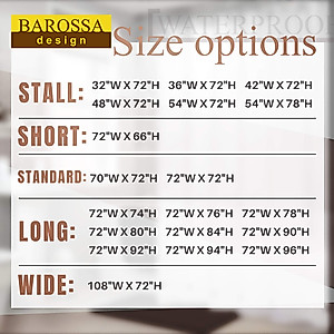 Barossa Design Waterproof Fabric Shower Curtain or Liner Microfiber - Soft Cloth & Hotel Quality, Machine Washable White Shower Curtain Liner for Bath Tub, 72x72 Inches