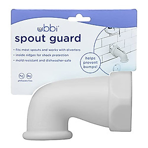 Ubbi Baby Bathtub Spout Guard Cover Faucet Safety Cover for Baby or Toddler Gray