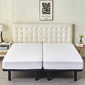 Waterproof Split Queen Mattress Protector for Adjustable Beds 30x80 (2PCs) Soft Cooling Jersey Fitted Matress Cover