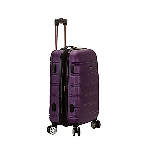 Rockland Melbourne Hardside Expandable Spinner Wheel Luggage, Purple, Carry-On 20 inches