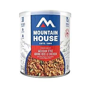 Mountain House Mexican Style Adobo Rice with Chicken | Freeze Dried Survival & Emergency Food | #10 Can | Gluten-Free