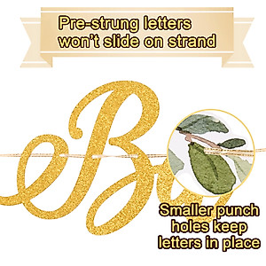 Gifloon Pre-Strung Baby Shower Decorations, Oh Baby Banner Welcome Baby Eucalyptus Leaves for Gender Geveal Party Decorations