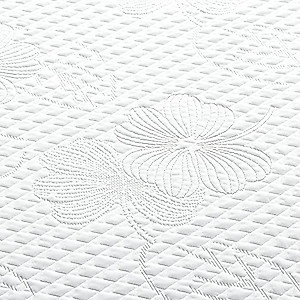 Olee Sleep 7 Inch Ventilated Gel Infused Memory Foam Mattress, CertiPUR-US® Certified, Blue, Full