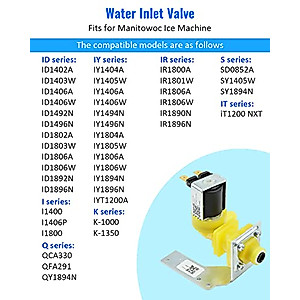 000009121 Ice Machine Water Valve Replacement Kit Fits for for Manitowoc Ice Machine