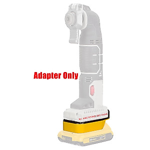 Adapter Run Tools# Fits Black+Decker & Fits Porter Cable 20v MAX (Not Old 18v) Tools Compatible with DeWalt 20v MAX Li-Ion Battery- Adapter Only (New Version)