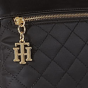 Tommy Hilfiger womens Charming Crossbody Bag, Black, One Size US