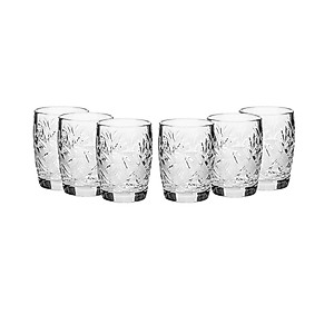 SET of 6 Russian CUT Crystal Shot Glasses 50ml Hand Made