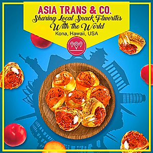 Asia Trans Golden Plum Crack Seed Drops | Hawaiian Favorite | Sweet, Sour, & Salty Dried Asian Plum Hard Candy (3.5 oz)