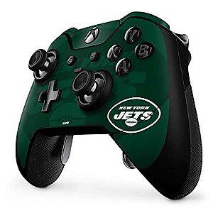 Skinit Decal Gaming Skin Compatible with Xbox One Elite Controller - Officially Licensed NFL New York Jets Double Vision Design