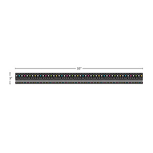 Teacher Created Resources Chalkboard Brights Straight Border Trim (5619)