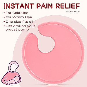 Luguiic Breast Ice Pack for Nursing Soreness, Engorgement, Mastitis, Nipple Pain, Hot or Cold Therapy for Breastfeeding or Breast Augmentation for Nursing Mothers