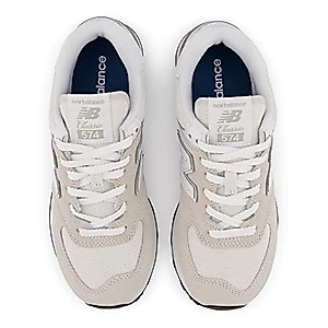 New Balance Women's 574 Core Sneaker, Nimbus Cloud/White, 8