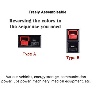 Flashfish DC5521(5.5mm x 2.1mm) to Anderson Connector Adapter Cable, 8AWG Male Power Plug Cable, Connect Portable Generator Backup Battery and Foldable Solar Panel