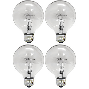 GE Globe Bulb, Medium Base, 40 Watts, Clear