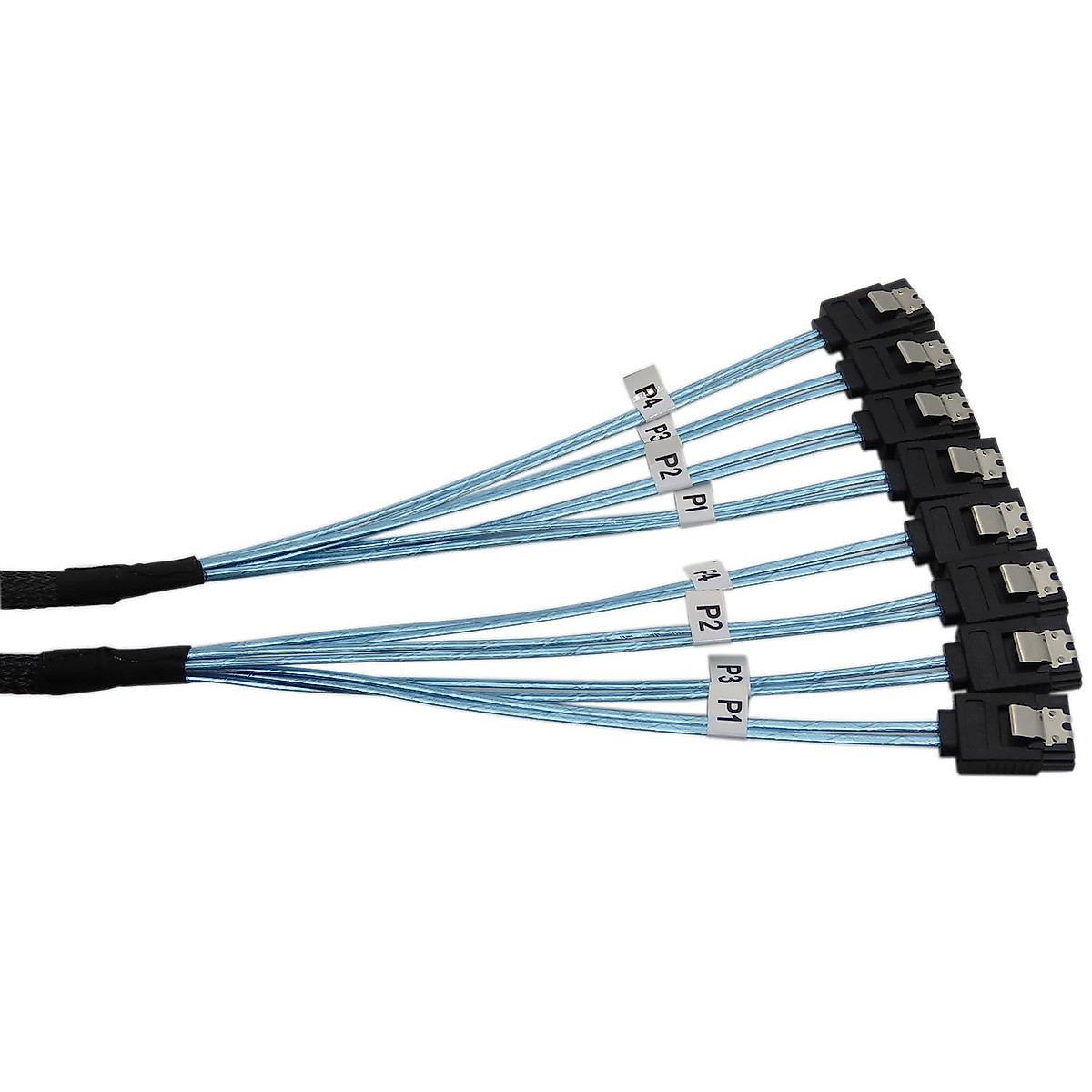 CableDeconn High Speed 6Gbps 4pcs/set Sata Cable Sas Cable for Server 1M (H0101)
