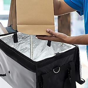 UPKOCH Thermal Food Delivery Bag Insulated Take Out Food Warmer Bag Reusable Grocery Shopping Bags Large Capacity Catering Bag for Pizza Cake Transport 32L