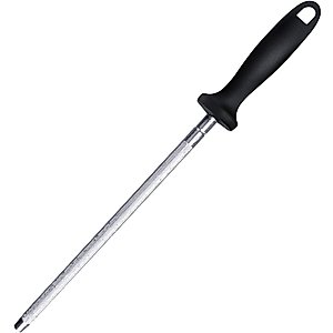 Bkinpid Knife Sharpening Rod Steel Professional Kitchen Sharpener 13 Inch Black
