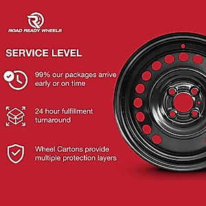 for 2013-2025 Nissan Leaf 16 Inch Painted Black Rim - OE Direct Replacement - Road Ready Car Wheel