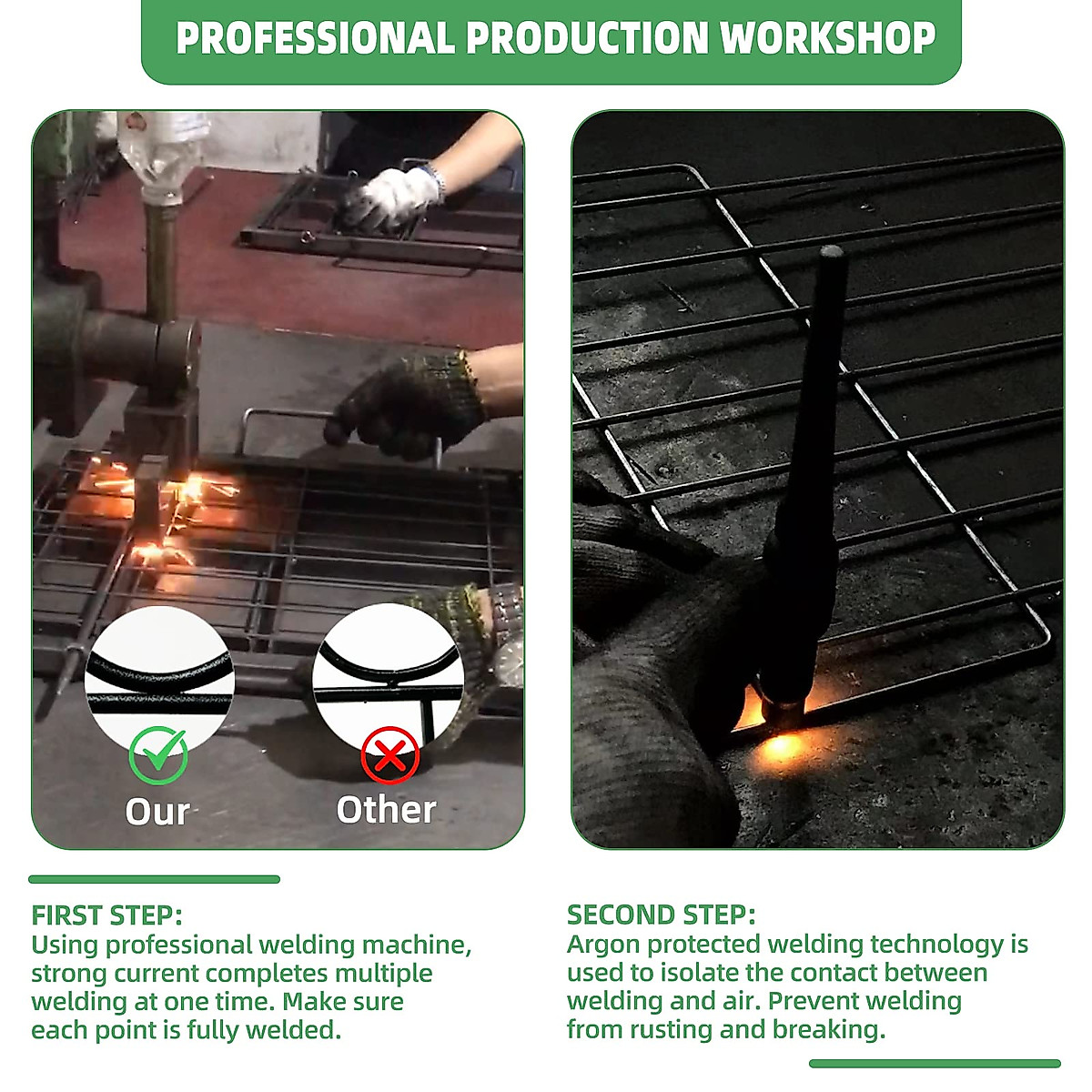 19 Pack Garden Animal Barrier Fence, 1.65inch Spike Spacing No Dig Fence, Reusable Rustproof Metal Fence Border, Dogs Rabbits Blocker Fence for Outdoor Yard, Total 20.6ft(L) x 17inch(H)