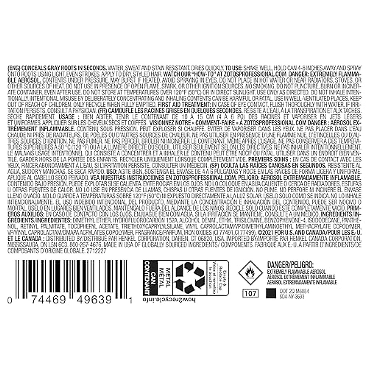 AGE beautiful Root Touch Up Hair Color Spray | Touch-Up Gray Concealer | Temporary Cover Up | Adds Volume & Covers Thinning Patches | Water, Sweat, Stain Resistant | Dark Red Brown | 2 Fl Oz