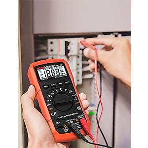 Auto-Ranging Digital Multimeter, AC/DC Amp Ohm Voltage Test Meter with Resistance, Continuity, Capacitance, Frequency and Diode Test; Multi Tester with Backlit Display, Data Hold and NCV
