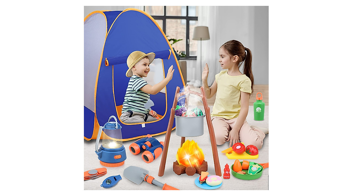 Kids Camping Toys Set with Tent & Accessories | Outdoor Adventure Gear