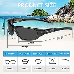 Duduma Tr8116 Polarized Sports Sunglasses for Baseball Cycling Fishing Golf Superlight Frame