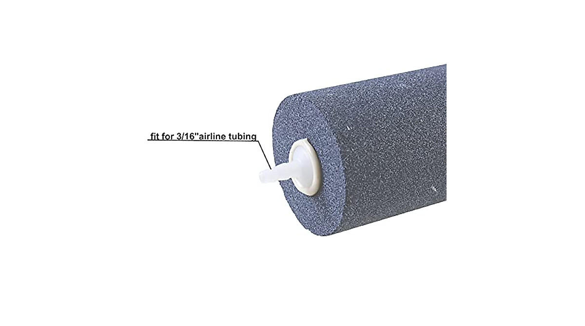 AQUANEAT 2 Pack Air Stone Cylinder for Hydroponics & Aquariums