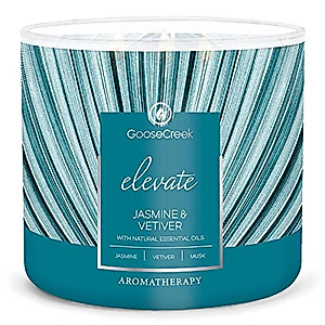 Goose Creek Jasmine & Vetiver Aromatherapy Large 3-Wick Candle