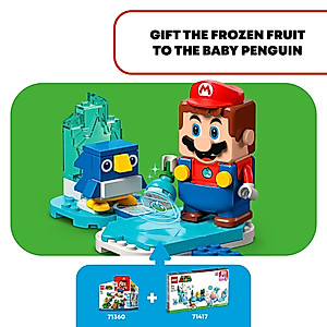 LEGO Super Mario Fliprus Snow Adventure Expansion Set 71417, Toy for Kids to Combine with Starter Course, with Freezie and Baby Penguin Figures, for Fans of Super Mario Bros