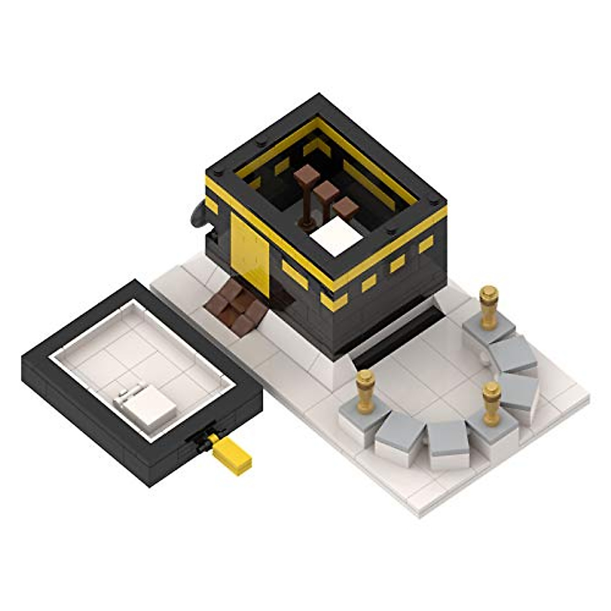 Kaaba Bricks Islamic Toy Building Blocks Set Included Guide of 64 Steps Durable Quality Brain Booster Maze Puzzle Islamic Educational DIY Building Kit Ideal for Boys Girls Preschool (325 Pieces)