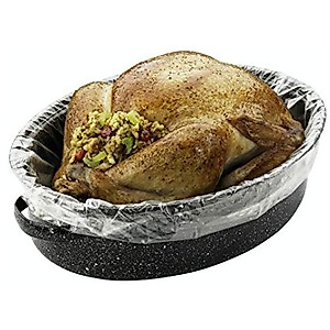 PanSaver 100 Count EZ Clean Slow Cooker Liners and Cooking Bags Perfect For Cholent, Stews, Fish and Soups 3 to 6 Quart or 9x13 inch Oven Trays