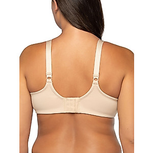 Vanity Fair Womens Full Figure Beauty Back Smoothing Bra, 4-way Stretch Fabric, Lightly Lined Cups Up To H Bra, Underwire - Beige, 38D US