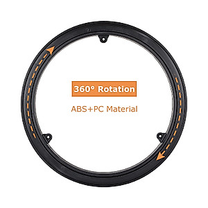 12 Inch Lazy Susan Hardware, 2PCS Lazy Susan Turntable Bearings Swivel Plate, Plastic Rotating Turntable for Rotating Dining Table, Serving Trays, Kitchen Storage Racks, Craft Table