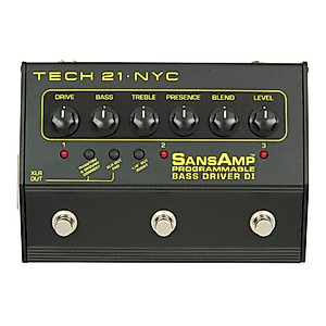 Tech 21 SansAmp Programmable Bass Driver DI Pedal