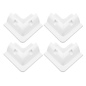 Wisecoco 4pcs Solar Panel Corner Bracket, Anti UV ABS Solar Panel Roof Drill Free Support Mount for RV Boats