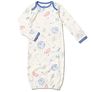 Star Wars Chewbacca R2-D2 C-3PO Baby Boys 3 Pack Swaddle Sleeper Gown 0-6 Months