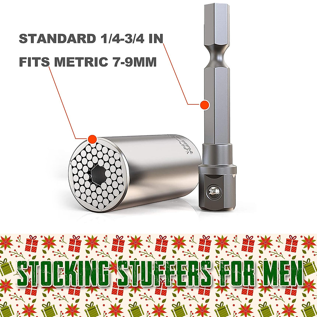 ONEAGE Gifts for Husband Him Men I LOVE YOU,Universal Socket(7-19mm),Stocking Stuffers Christmas Gifts,Valentines Fathers Day Anniversary Birthday Gifts,Tool Gadgets for Men