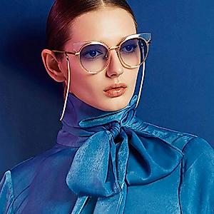 Tomorotec [4 Pack] Eyeglasses Holder Strap Cord, Eyeglass Retainer, PREMIUM PU LEATHER Eyeglasses String Holder Chain Necklace, Glasses Cord Lanyard with Free Microfiber Cleaning Cloths (4 Colors)