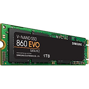 SAMSUNG 860 EVO SSD 1TB - M.2 SATA Internal Solid State Drive with V-NAND Technology (MZ-N6E1T0BW)