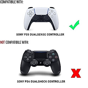 Wasserstein Charging Station Compatible with Sony Playstation 5 DualSense Controller - Make Your Gaming Experience Convenient with The PS5 Controller Charging Station (Black)