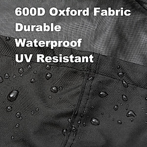 Terre Products, Heavy Duty Snow Blower Cover Waterproof, UV Resistant, 600D Oxford Material, Universal Snow Blower Cover, Outdoor Protection, Windproof Drawstring Designed for Storage and Trailering