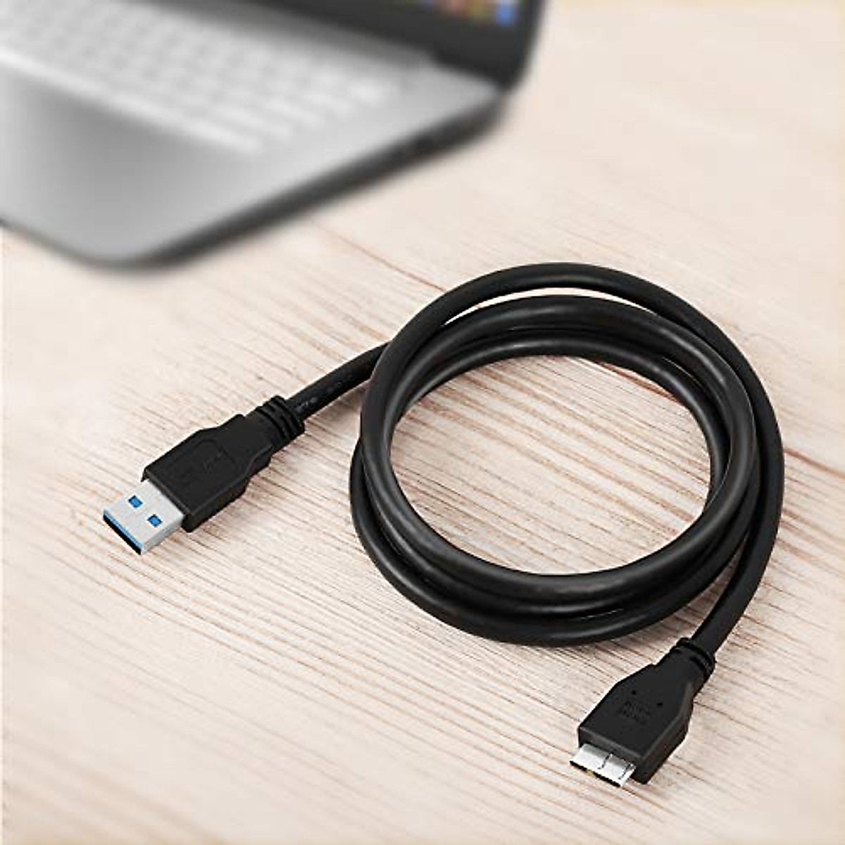 ITD ITANDA USB 3.0 Micro Cable, 3.3ft USB 3.0 A to Micro B Cable Charger Compatible with Samsung Galaxy S5, Note 3, Note Pro 12.2, WD Western Digital My Passport and Elements Hard Drives