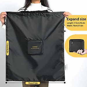 aceyoon 2PCS Extra Large Travel Laundry Bag, 43.5x27.6 inch Collapsible Drawstring Dirty Clothes Storage Bag Waterproof Travel Organizer Bags Fit for Home Travel and College Dorm