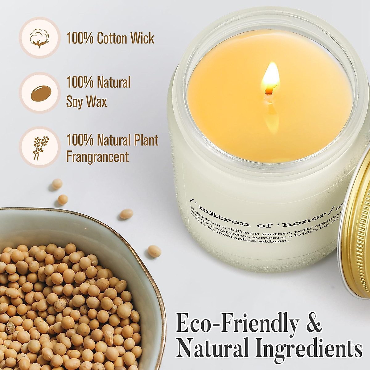 Matron of Honor Gifts, Maid of Honor Gifts Matron of Honor Proposal Bridesmaid Gifts for Wedding Day, Will be My Matron of Honor Candle Gifts from Bride, Lavender Scented Candle