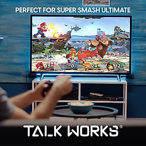 TalkWorks Wired GameCube Controller - Gaming Controller Compatible with Nintendo Switch - USB-A Connection - Nintendo Switch Controls And Turbo Function - 9ft Cable - Black