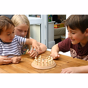 TOWO Wooden Memory Games for Children - Family Board Games for Kids and Adults -Wooden Mind Games for 3 Years Old- Wooden Educational Toys