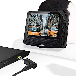 PwrON 6.6ft Cord 12V AC to DC Adapter Compatible with Sylvania 7" 9" 10" Portable DVD Player SDVD7014 SDVD7015 SDVD7027 SDVD8009 SDVD8727 SDVD8737 SDVD9000 SDVD8732 Charger Power Supply