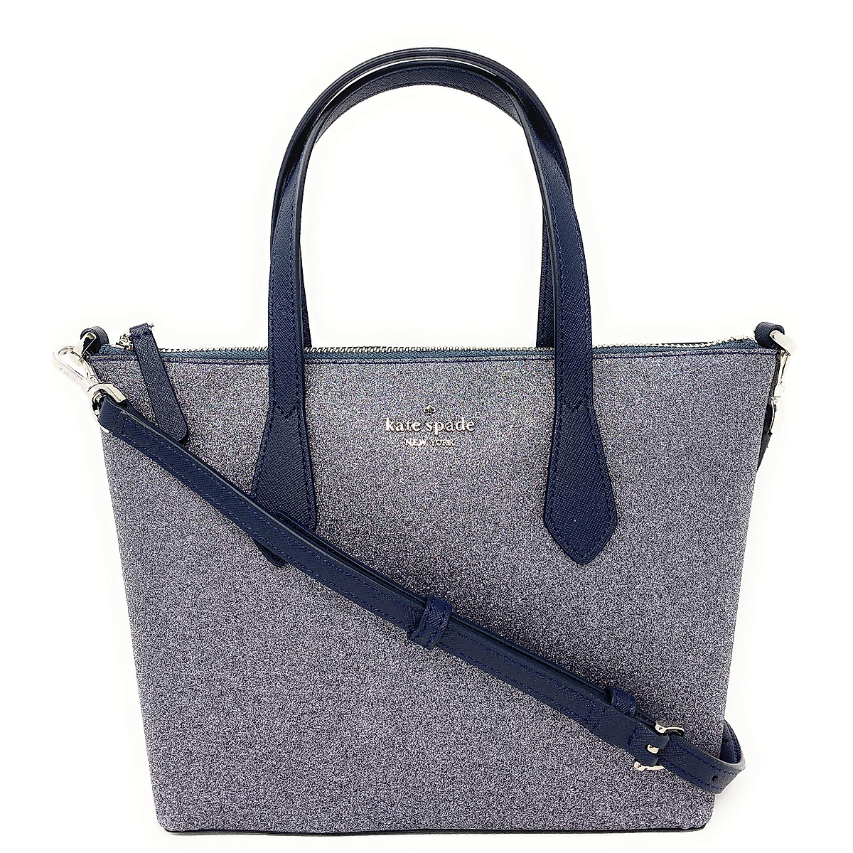 Kate Spade New York Glitter Joeley Small Satchel (Dusknavy)